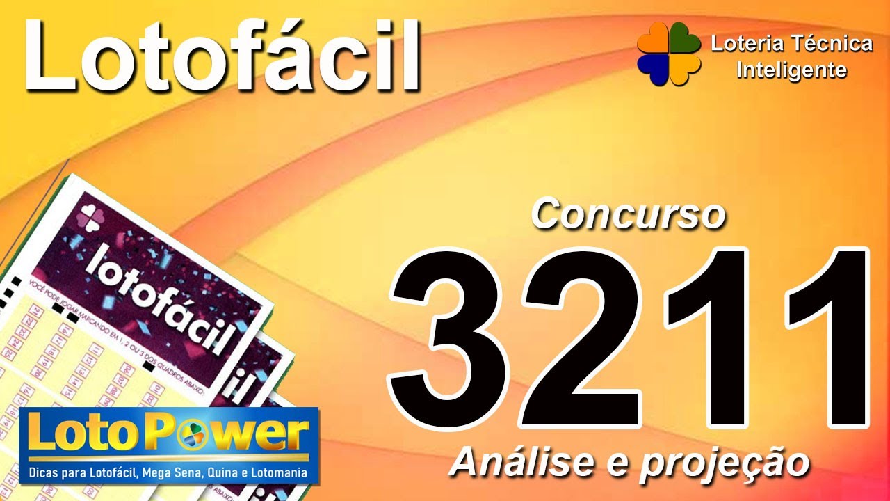 ANÁLISE E PROJEÇÃO PARA O CONCURSO 3211 DA LOTOFÁCIL - YouTube