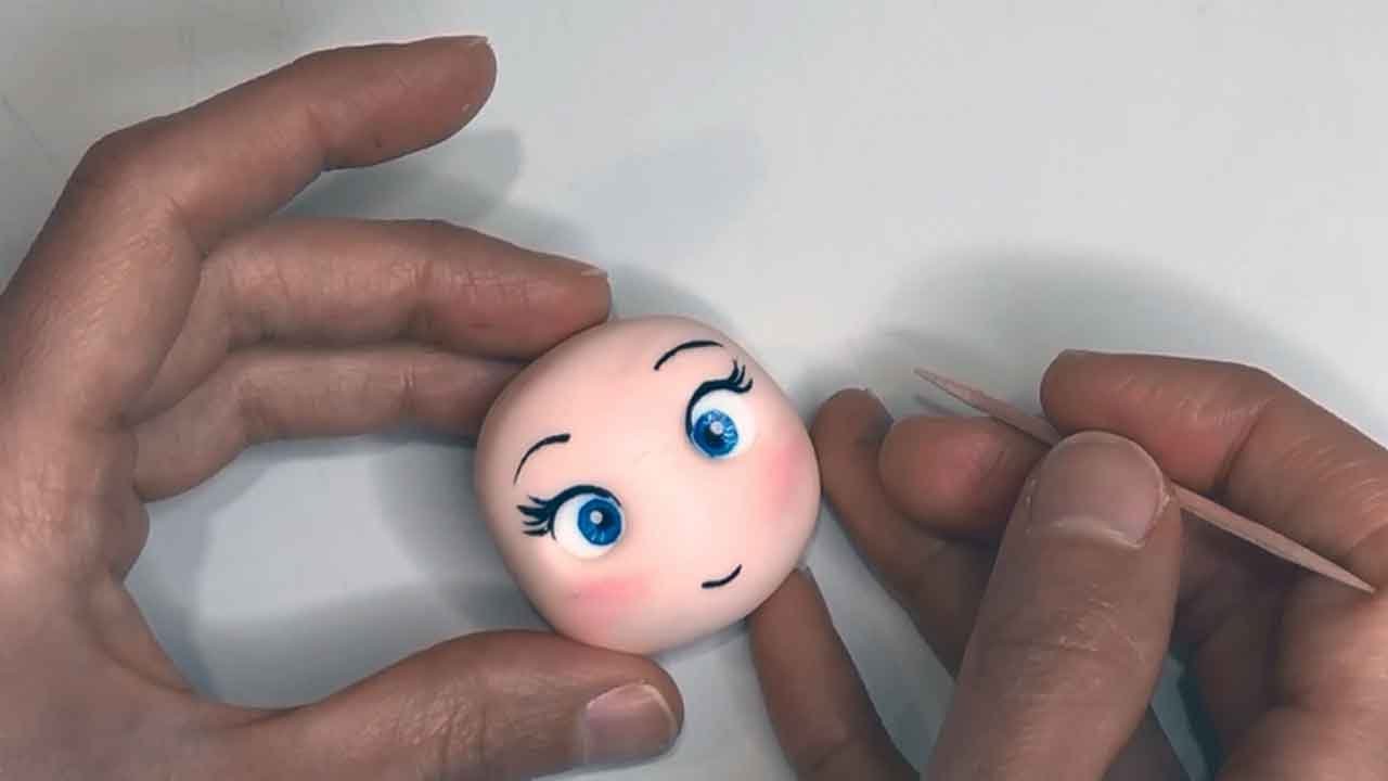 How To Make Fondant Face Tutorial - easy/Kako napraviti glavu od ...