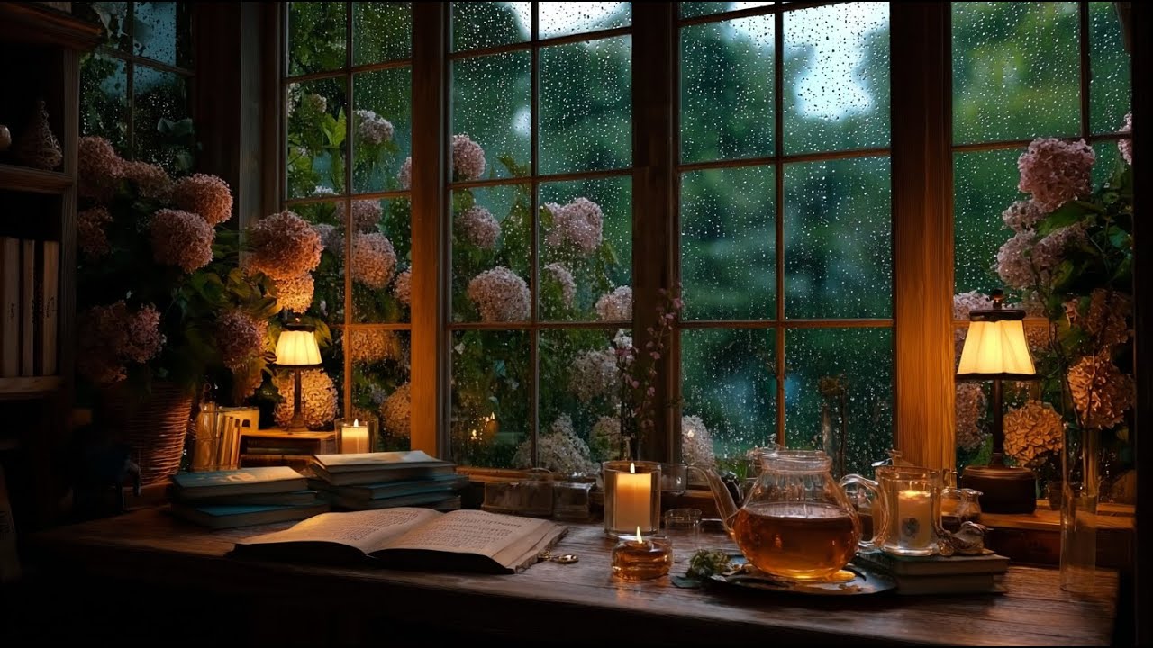 Cozy Rainy Window Ambience 🌧 Relaxing Rain Sounds for Sleep, Study ...
