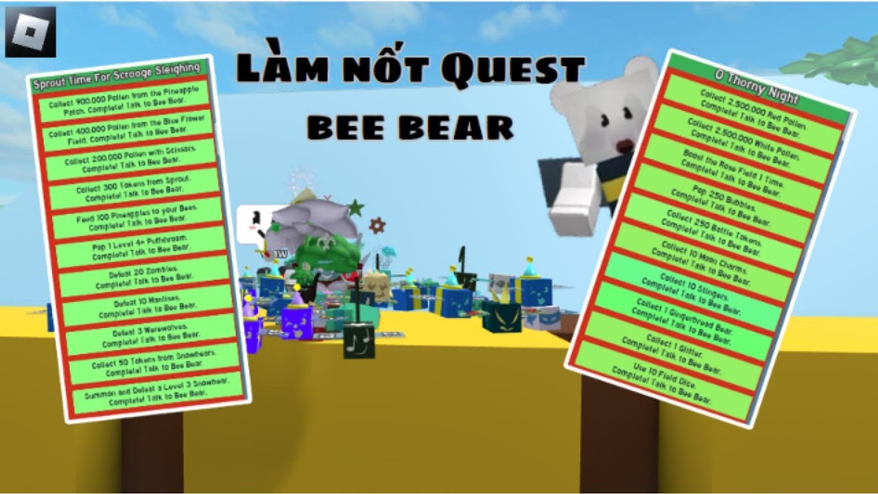 [ROBLOX Bee Swarm Simulator] Làm nốt Quest Bee Bear - YouTube