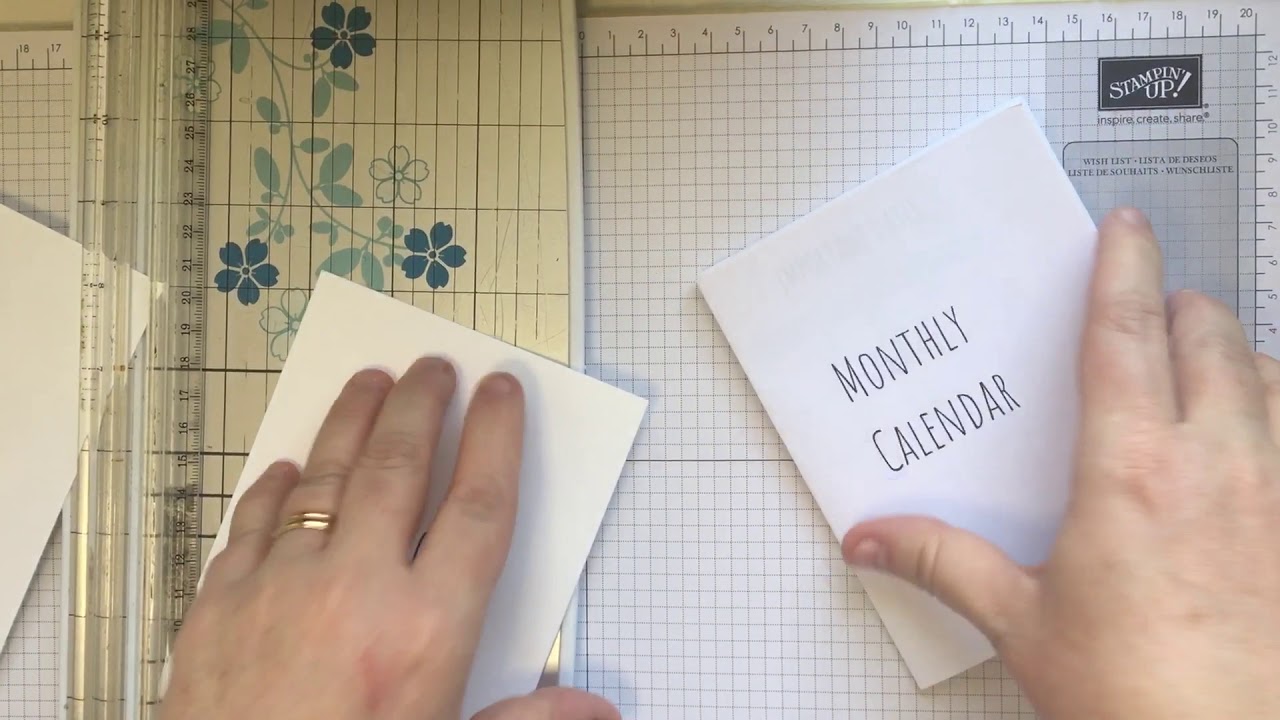 Blank Monthly Calendar and Agenda Assembly - YouTube