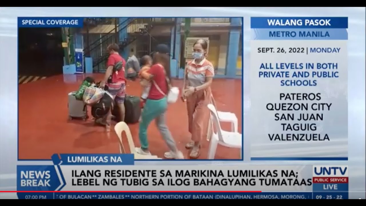 Ilang residente sa Marikina lumikas na; Libel ng tubig sa ilog ...