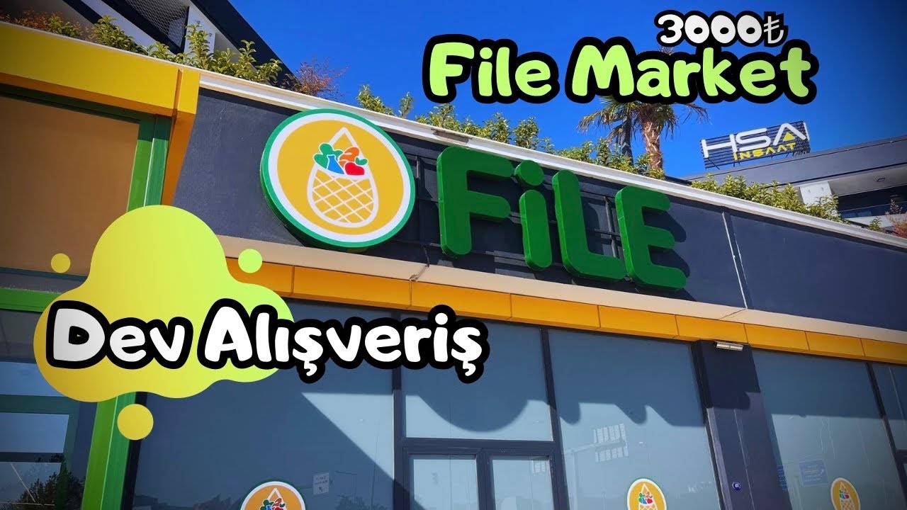 3000₺ Dev File Market Alışverişi 🛒 Tüm Harras Ürünlerini Aldım - YouTube
