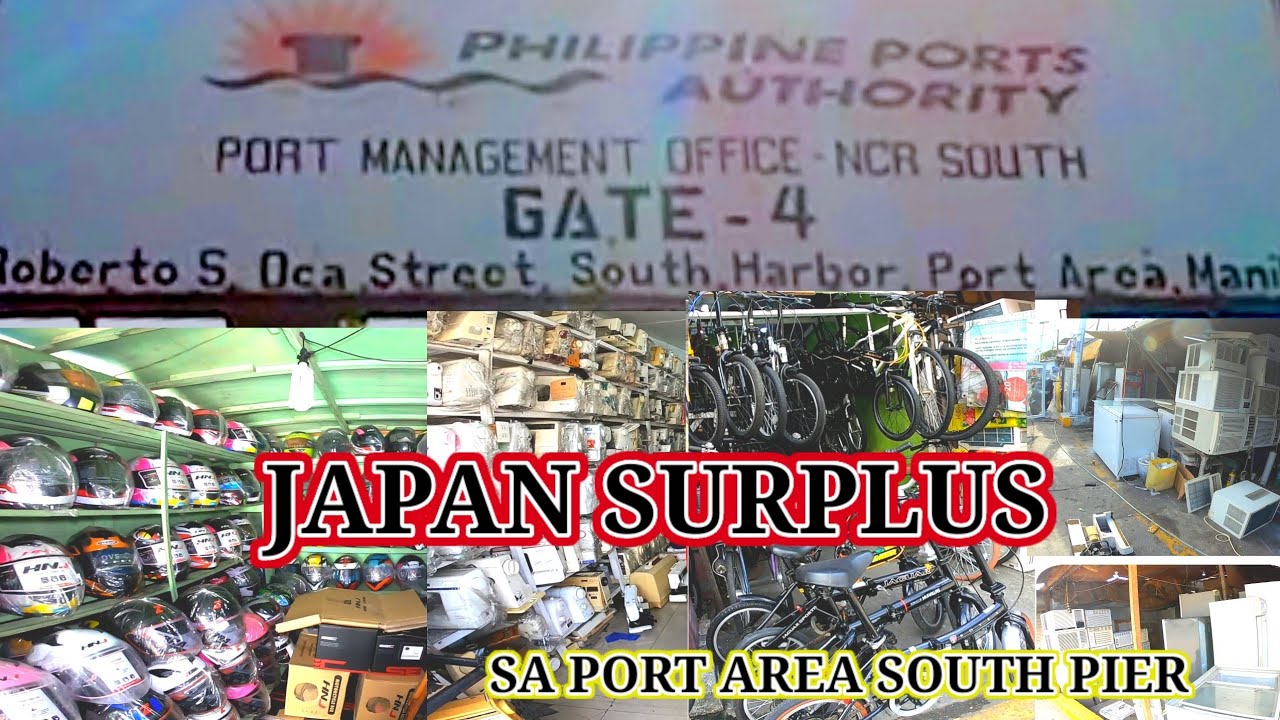 WALKING TOUR/ JAPAN SURPLUS SA PORT AREA SOUTH PIER - YouTube