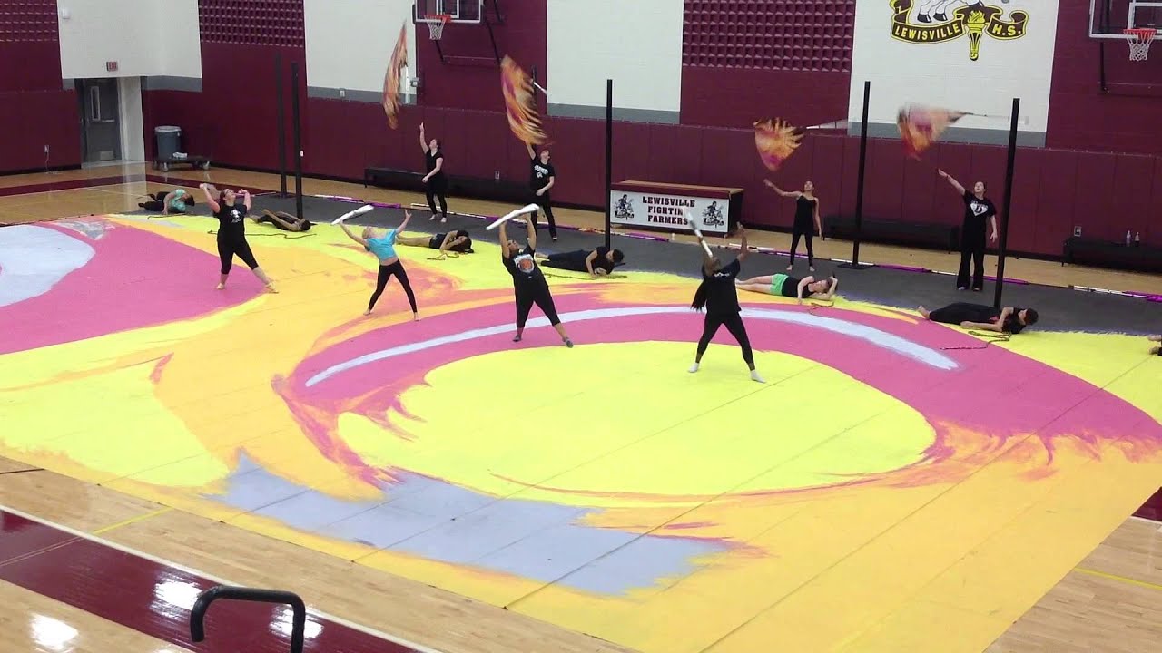 Lewisville High School 2014 Winterguard Practice Performing Hunter ...