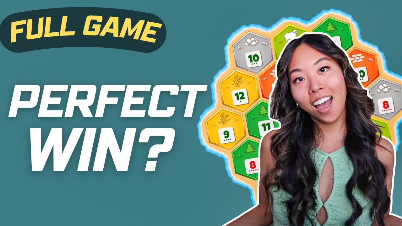 THE PERFECT 0 CARD WIN? (feat Catan National Champion Bo Peng) || catan full coached game - YouTube