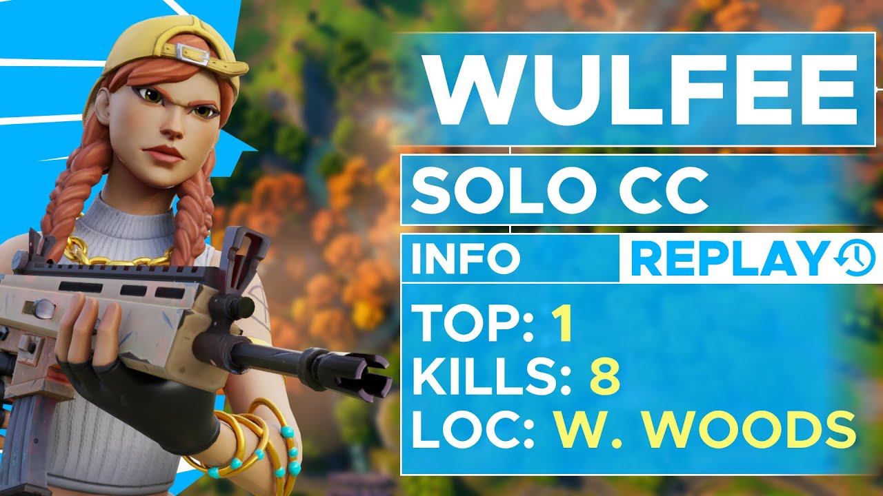 Wulfee 8 frags WIN - Solo Cash Cup | Fortnite Pro Replays - YouTube