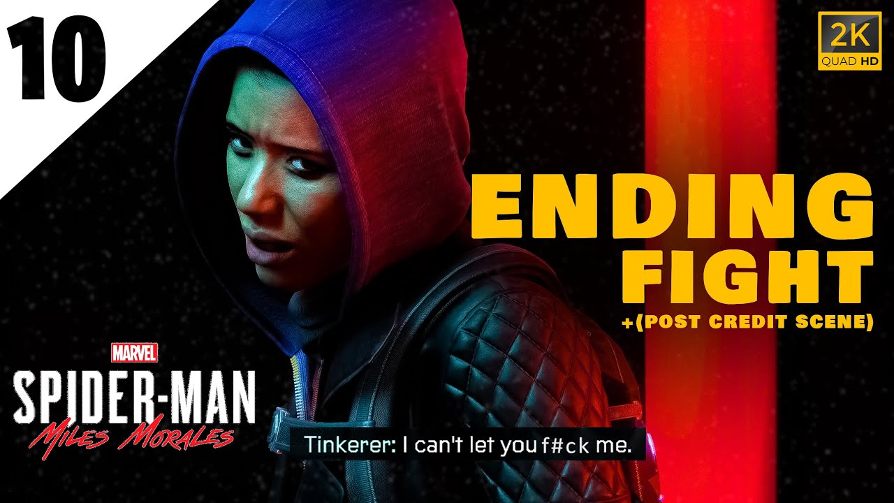 [2K] Spider-Man Miles Morales | Final Fight + Post Credit Scene ...
