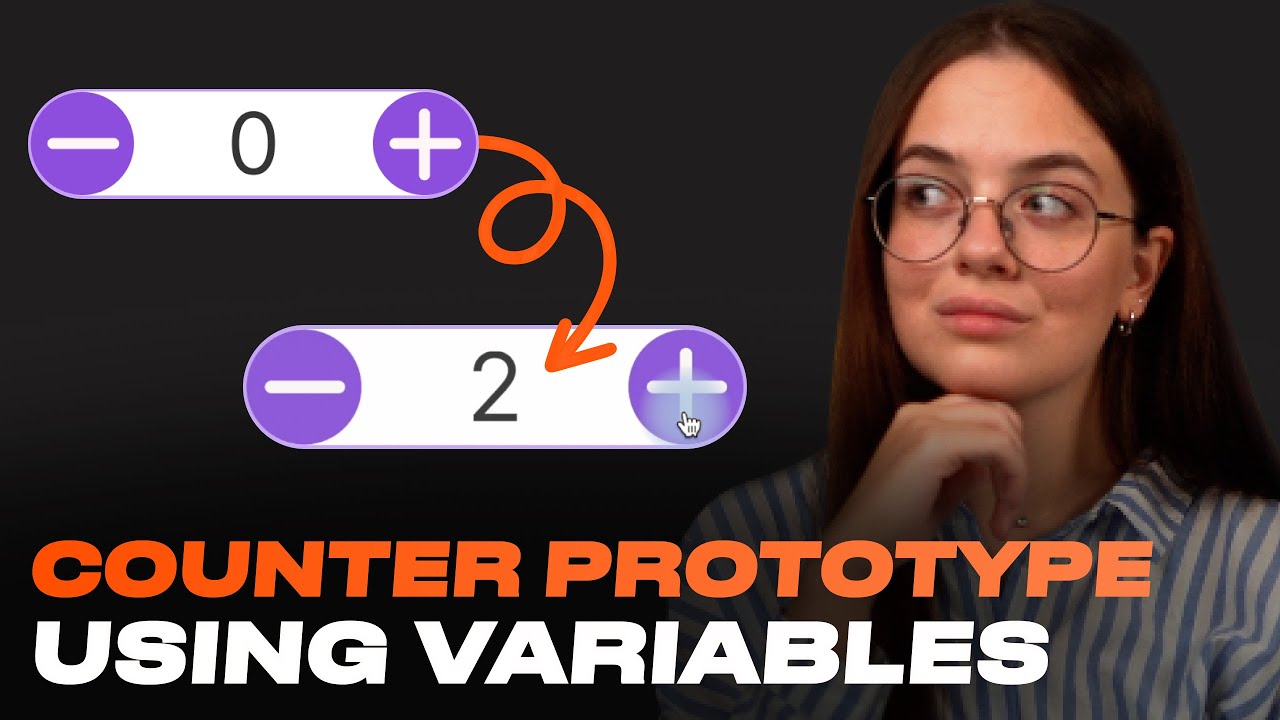 Simple counter creation using LOCAL VARIABLES in Figma - YouTube