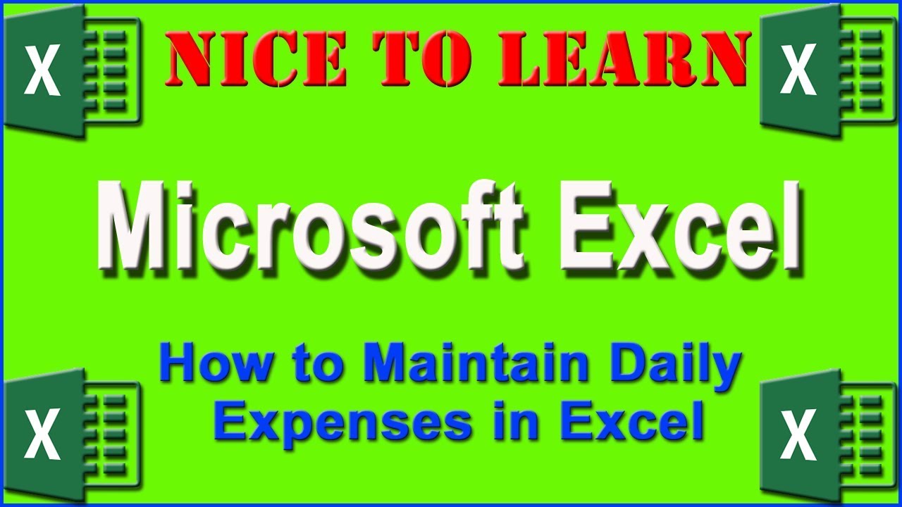 How To Maintain Daily Expenses In Excel YouTube how-to-maintain-daily-expenses-in-excel-youtube