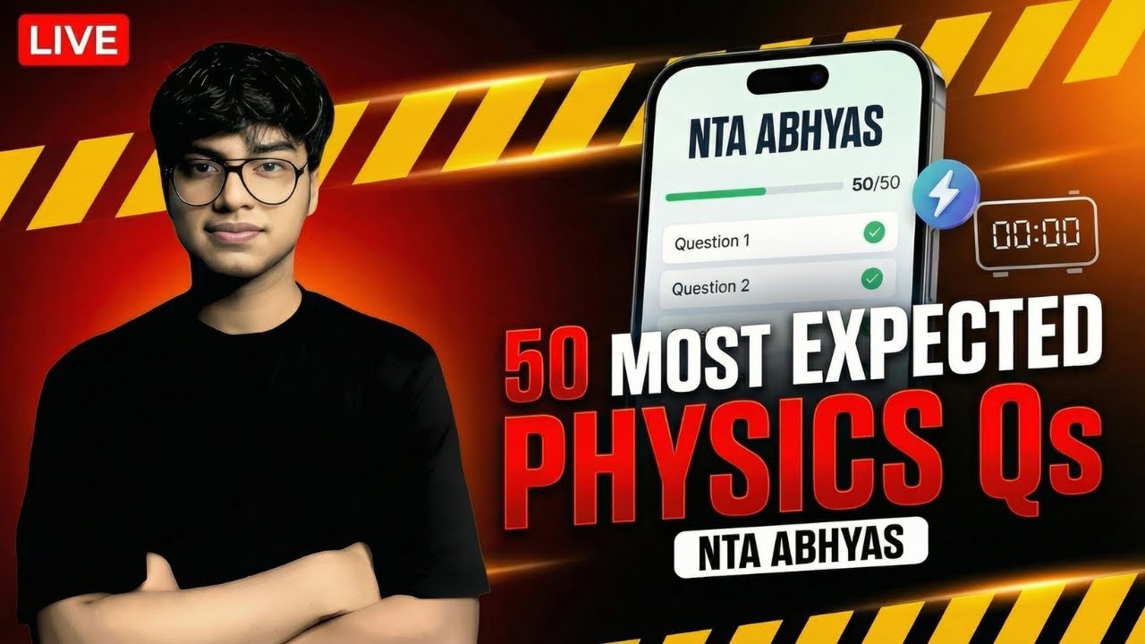 JEE Mains Physics in 50 Questions (FULL SYLLABUS LIVE) | Invisible ...