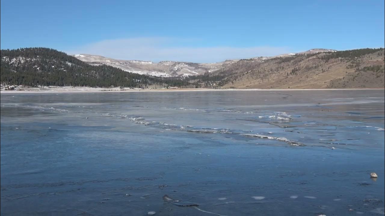 Panguitch Lake, Utah Ice Cracking and Singing - YouTube