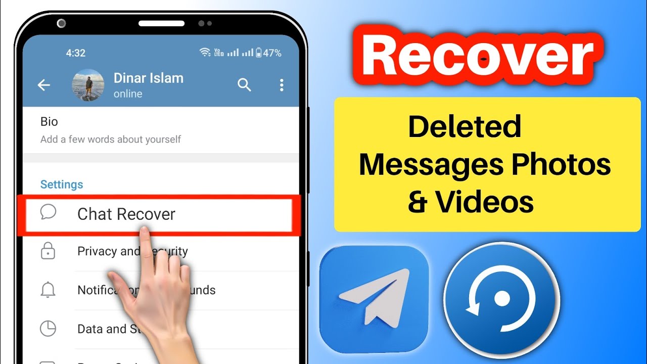 How To Recover delete Telegram messages | Recover telegram messages ...