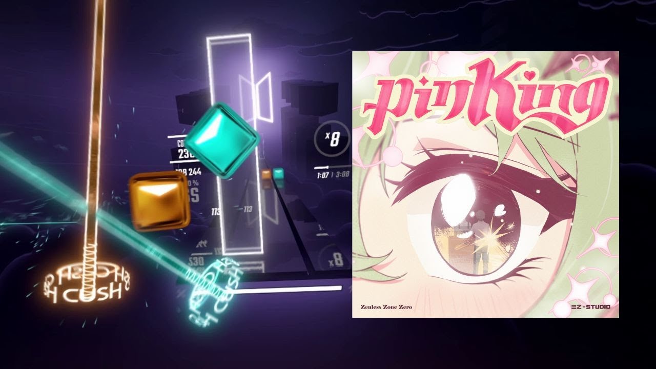 One of my Best Dance Tech Maps! | pinKing - ZZZ | Beat Saber Map ...