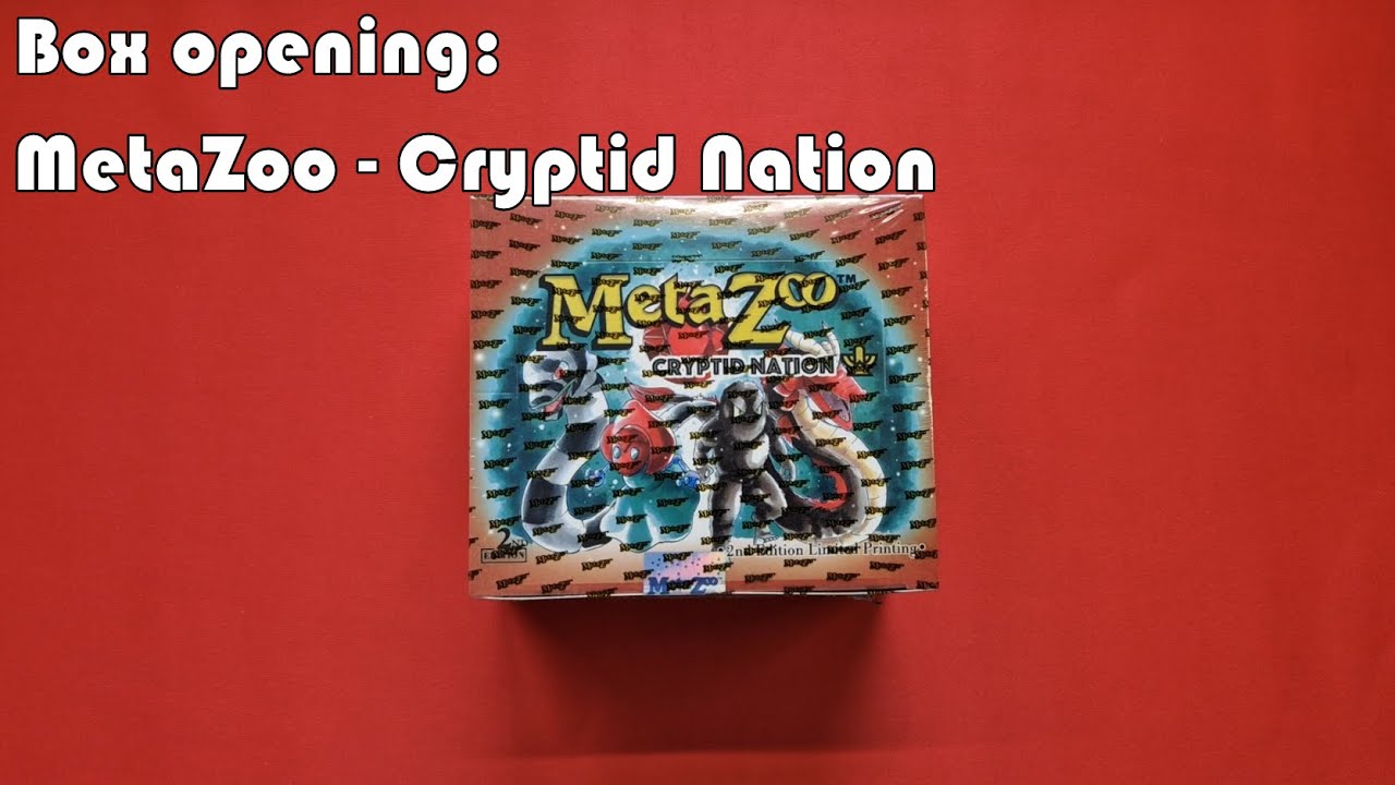 Box opening: MetaZoo Cryptid Nation 1st Edition - YouTube