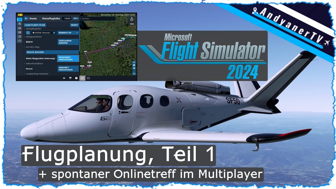 Microsoft Flight Simulator 2024 Flugplanung Teil 1 Onlinetreff 🛩