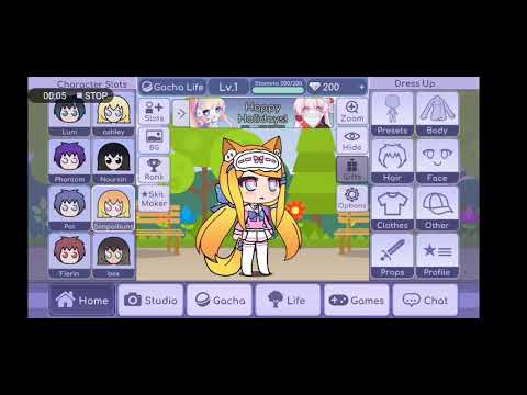 Playing gacha life - YouTube