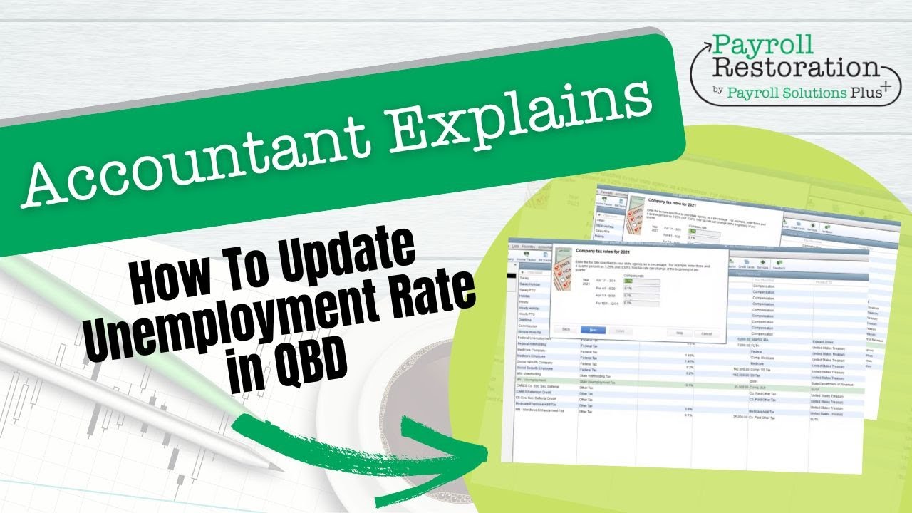 Accountant Explains How To Update Unemployment Rate in QBDT - YouTube