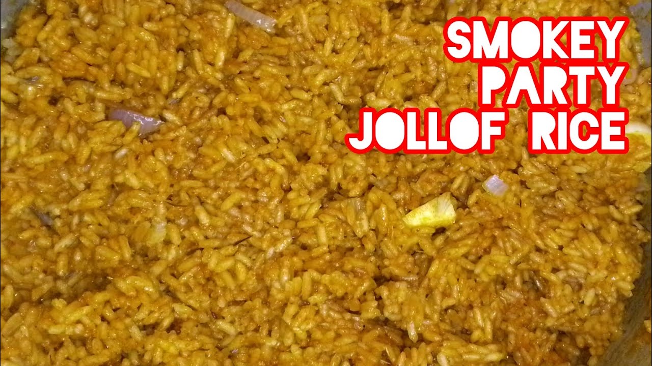 The best smokey party jollof rice you will ever taste ...