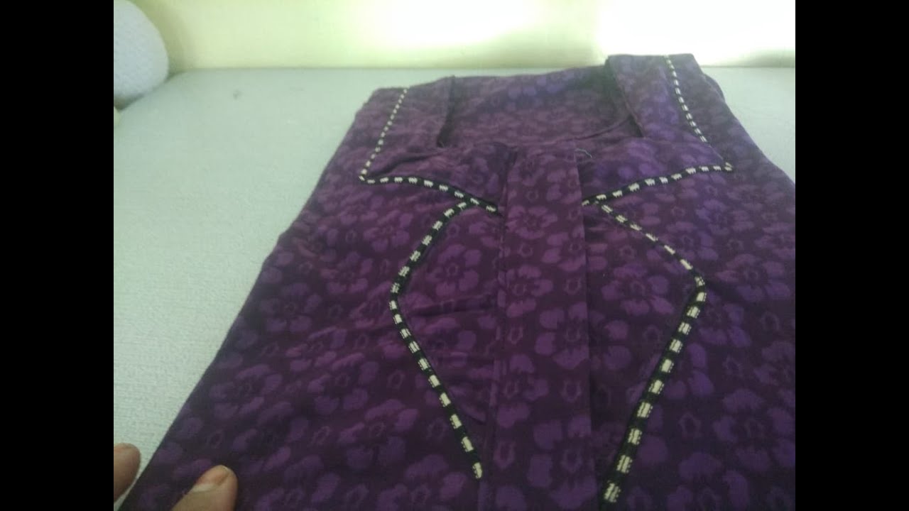 Simple design nighty.... Easy to Make# with piping - YouTube