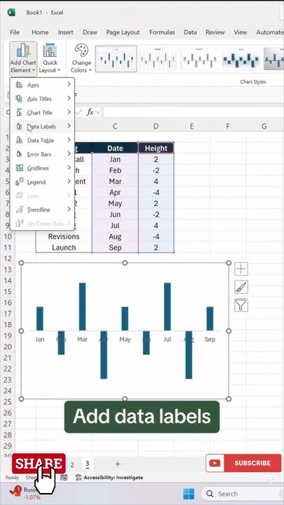 Create a Interactive Chart #excel #exceltips #exceltricks #excelshortcuts #microsoftexcel - YouTube