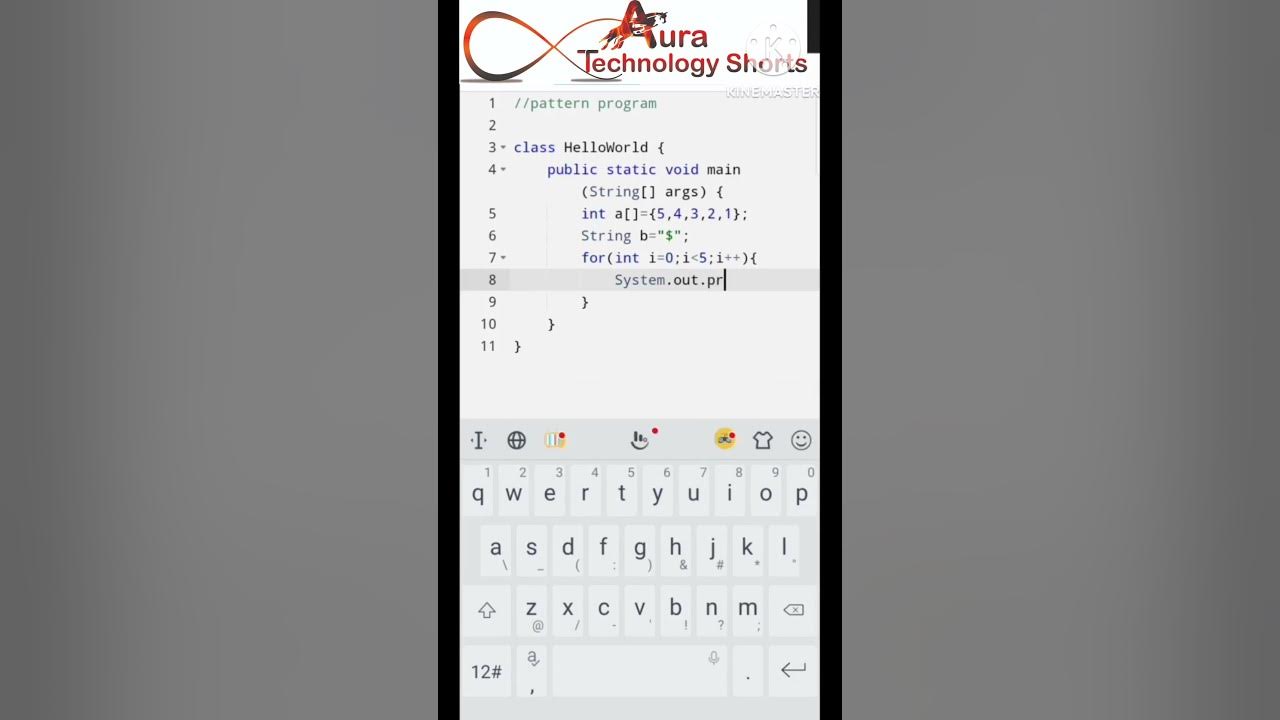 Pattern program java #shorts #viralshort #PatternProgramming #JavaPatternProgram # ...