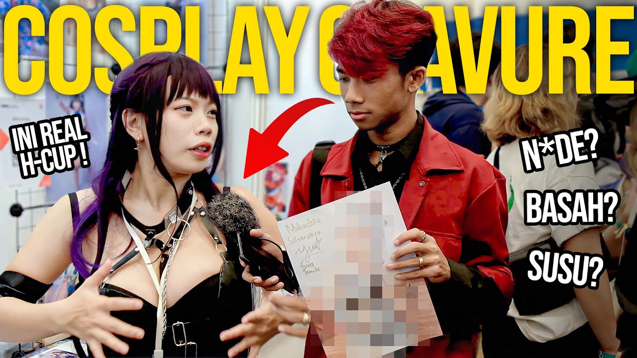H-CUP GEDE BANGET!😳 Wawancara Cosplayer Yabaii di Event Wibu (Yuura Tamaki) - YouTube