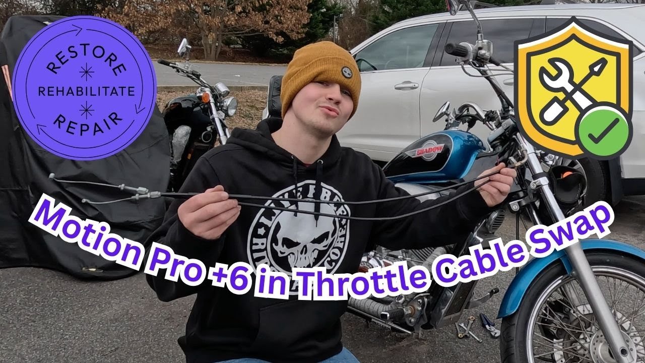 How To Swap Stock Cables With +6 inch MotionPro Cables On VLX 600 - YouTube