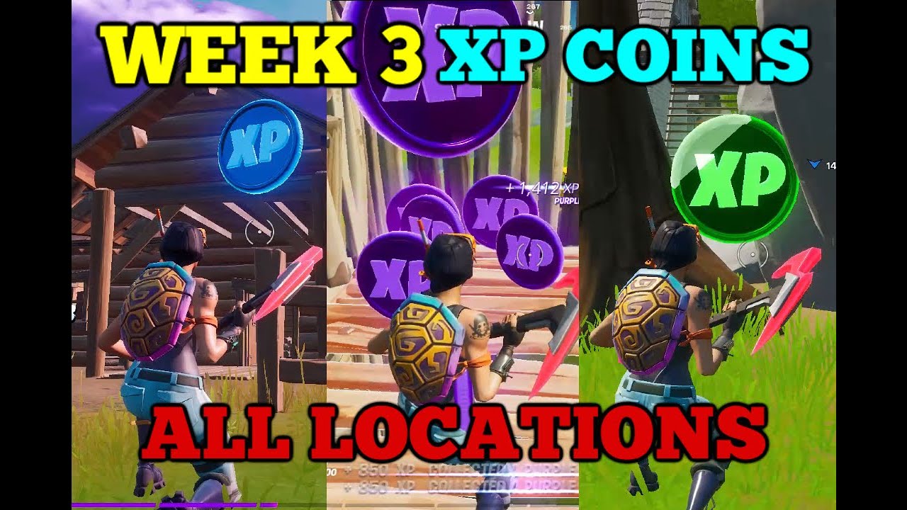Fortnite week 3 all XP coin locations - YouTube