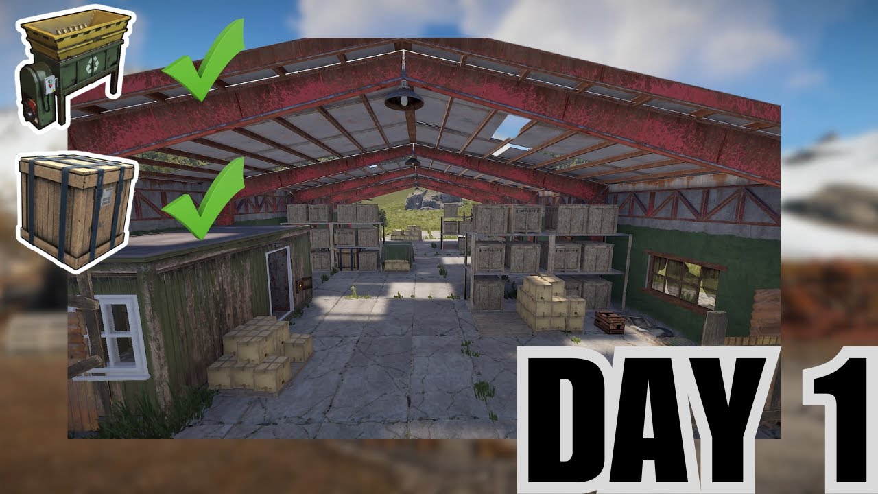 Day 1 MINING OUTPOST (WAREHOUSE) - YouTube