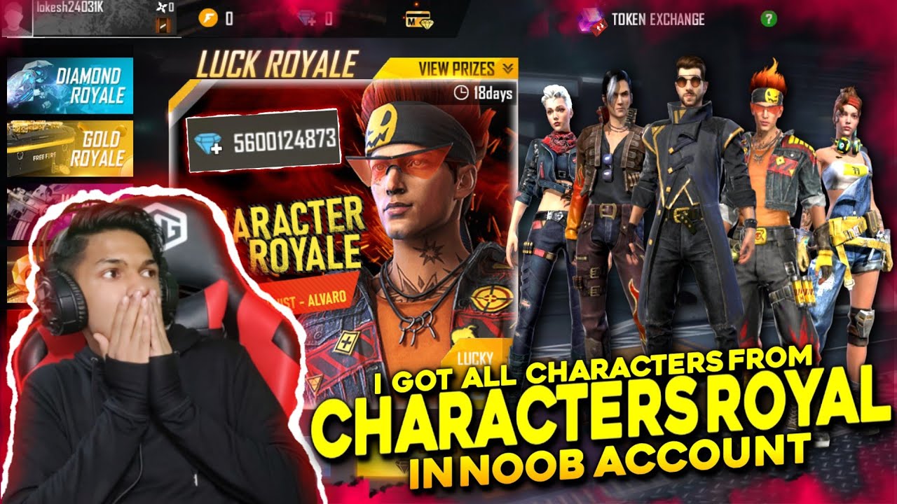 I Buyed All 25 Character From Character Royale In Noob Account OMG At ...