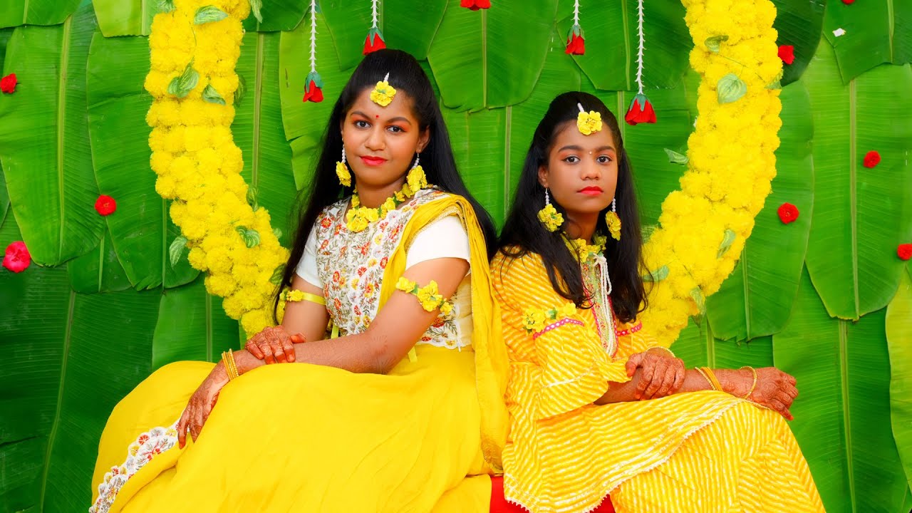 Jwanika & Jaita shri Half Saree Function Manaravi Photography - YouTube