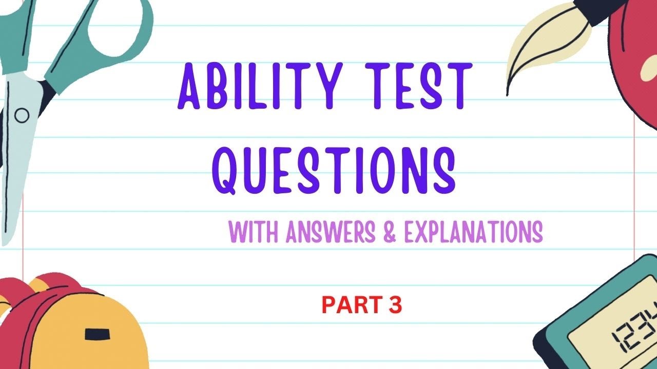 10 Ability Test Questions for PEP with answers and explanations. Part 3 ...