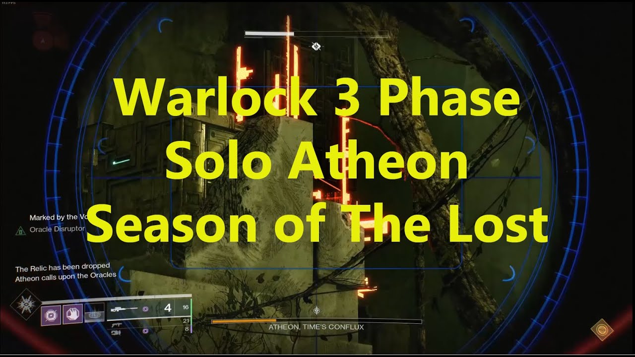 Destiny 2 Solo Atheon 3 Phase (Warlock) (Season of The Lost) - YouTube