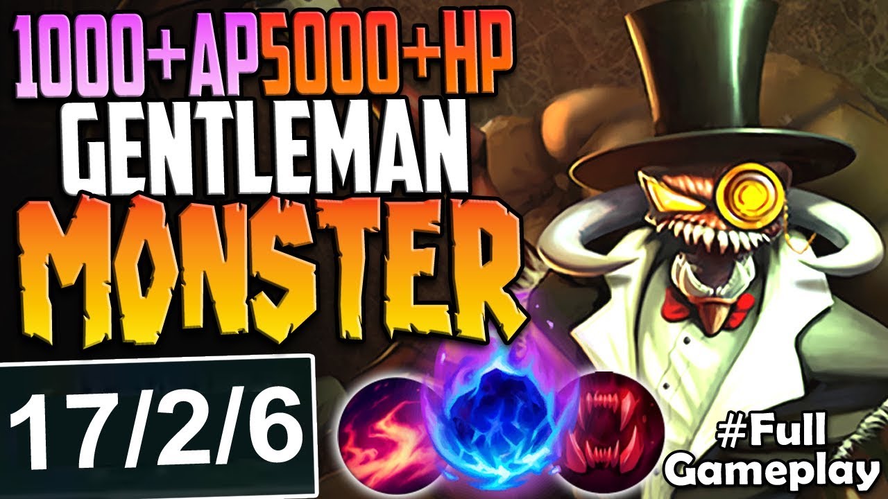 1000+AP 5000+HP A GENTLEMAN MONSTER | Cho'Gath vs Gnar TOP | Season 8 ...