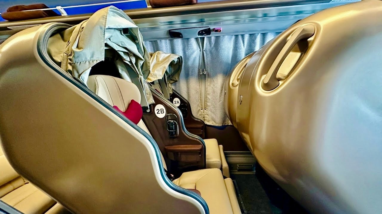 Egg-shaped Capsule Hotel Bus in Japan - YouTube
