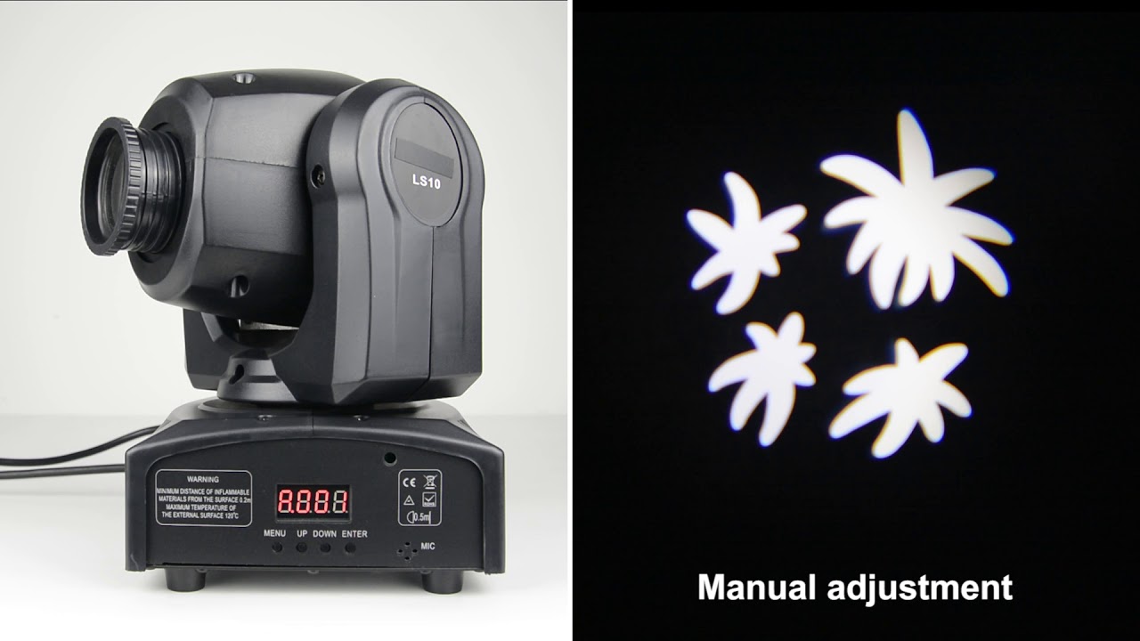 Betopper LS10 Spot Light 7 Pattern and color Gobos Stage Light Moving ...