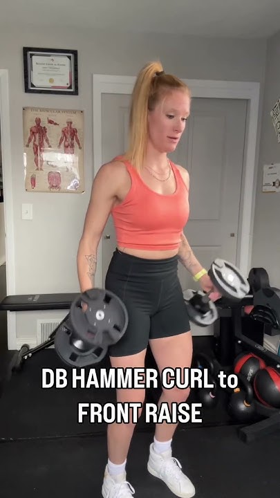 DB Hammer Curl to Front Raise - YouTube