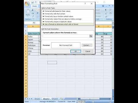Easiest way to format a table in excel #shorts - YouTube