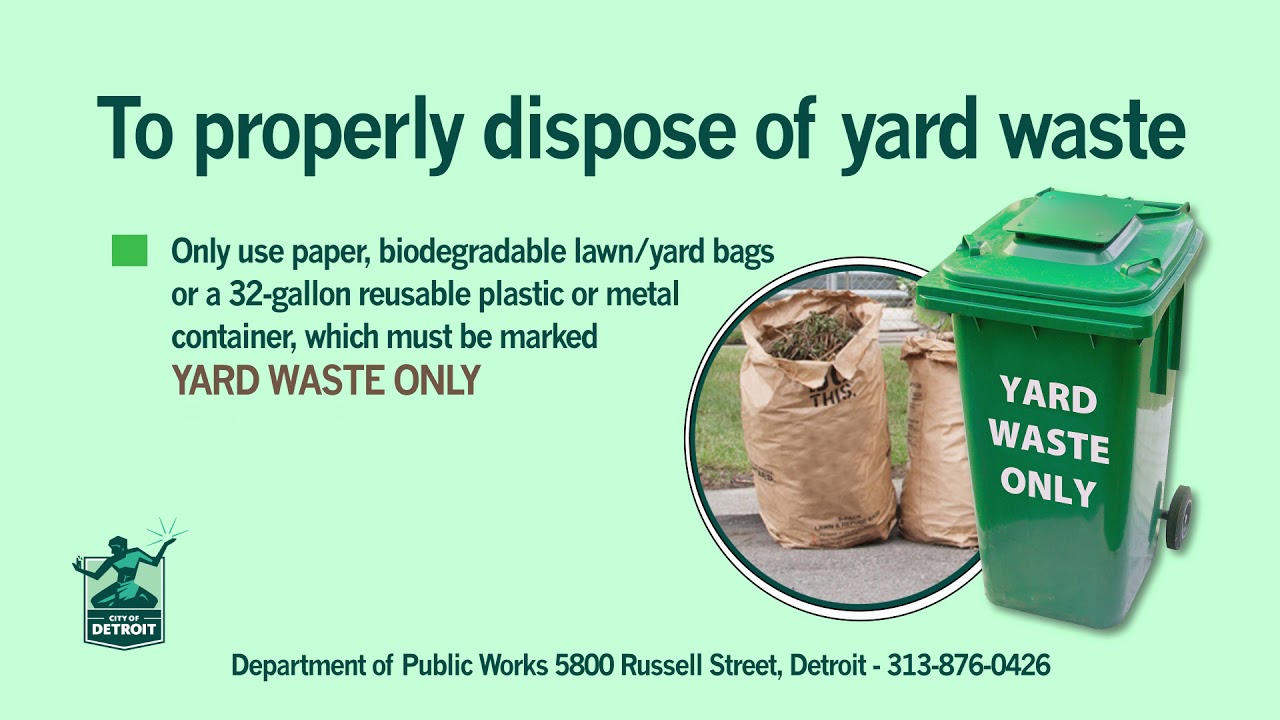 2019 Proper Yard Waste Collection - YouTube