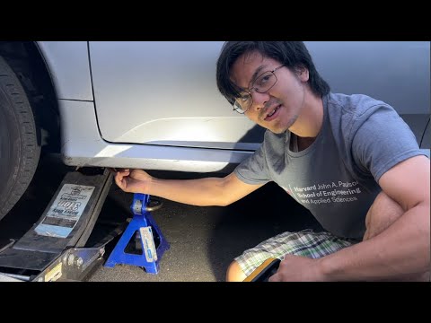 Where To Place Floor Jack & Stand When Jacking Up Car Front / Rear | Honda Civic Insight Low Profile