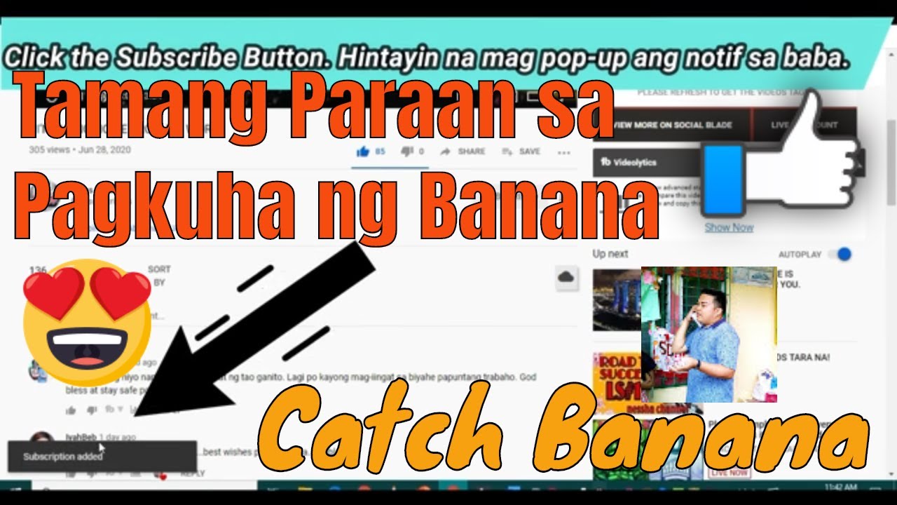 HOW TO SUBSCRIBE PROPERLY FOR A BANANA - YouTube