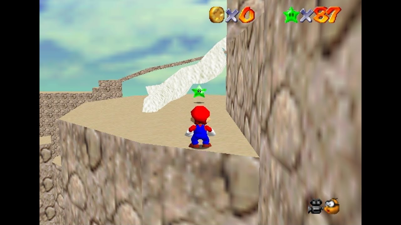 SM64 The Green Star Comet - Course 12: Perilous Cliffs - YouTube