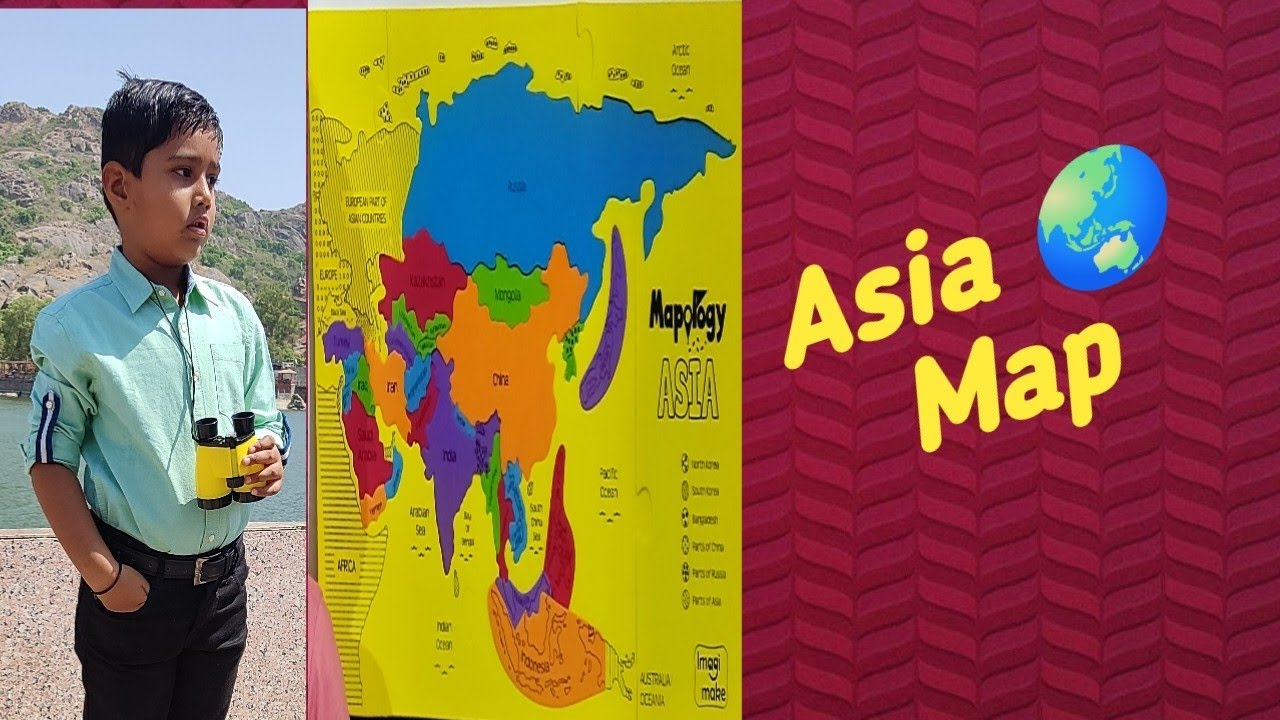 Asian Countries Map For Kids