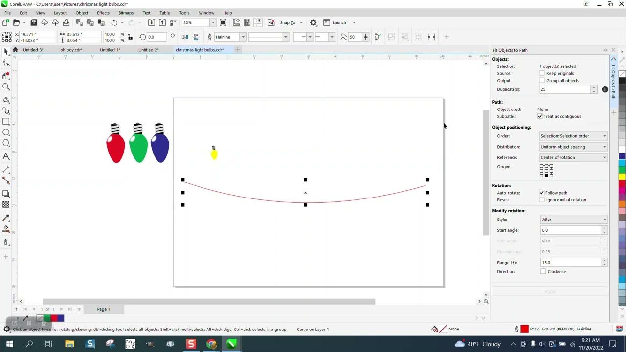Corel Draw Tips & Tricks Object to Path Rotate the Object and more - YouTube