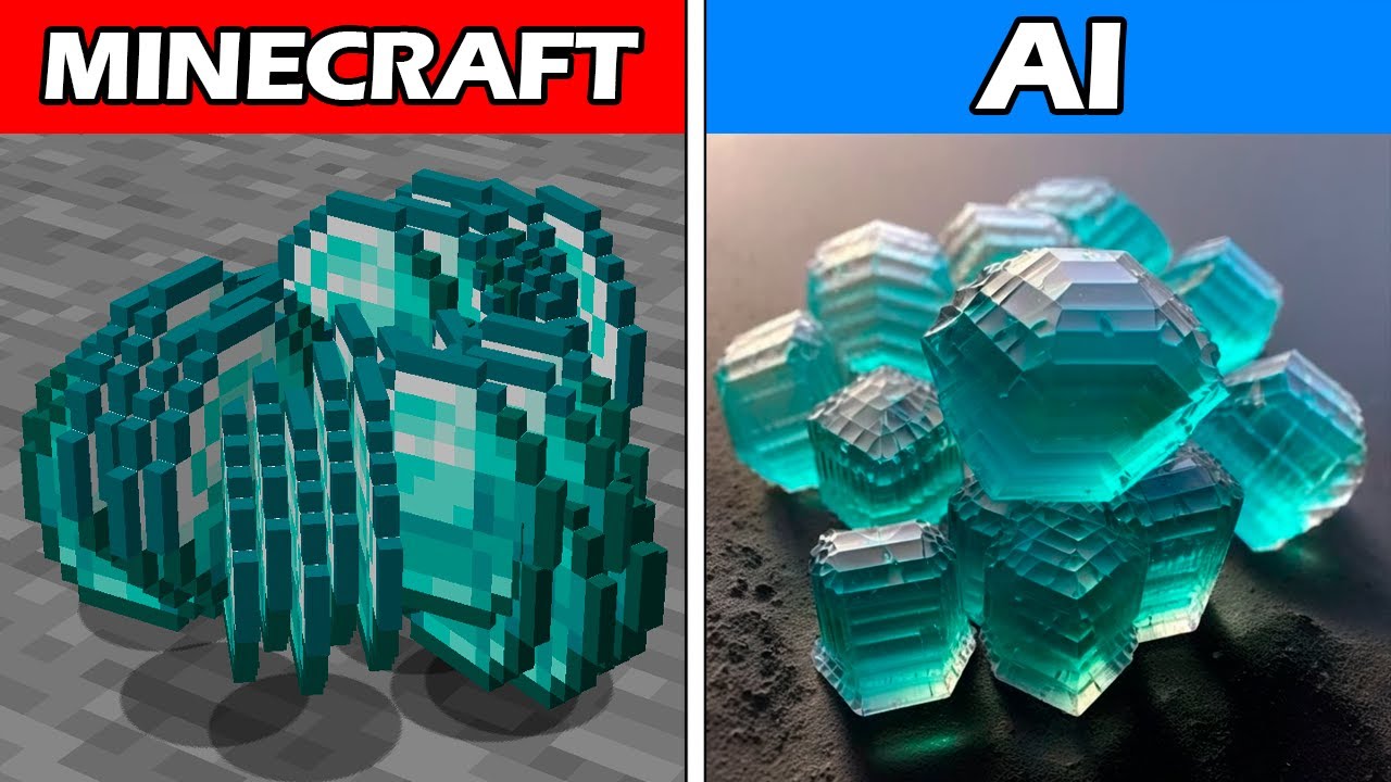 Minecraft vs AI / Realistic Minecraft / Minecraft AI Generated - YouTube