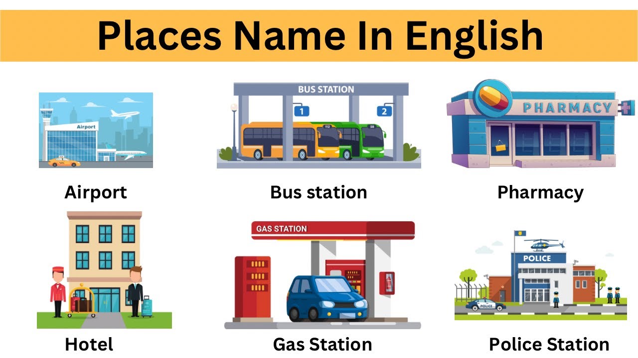 Places Vocabulary In English | learn English Words | English Vocabulary ...