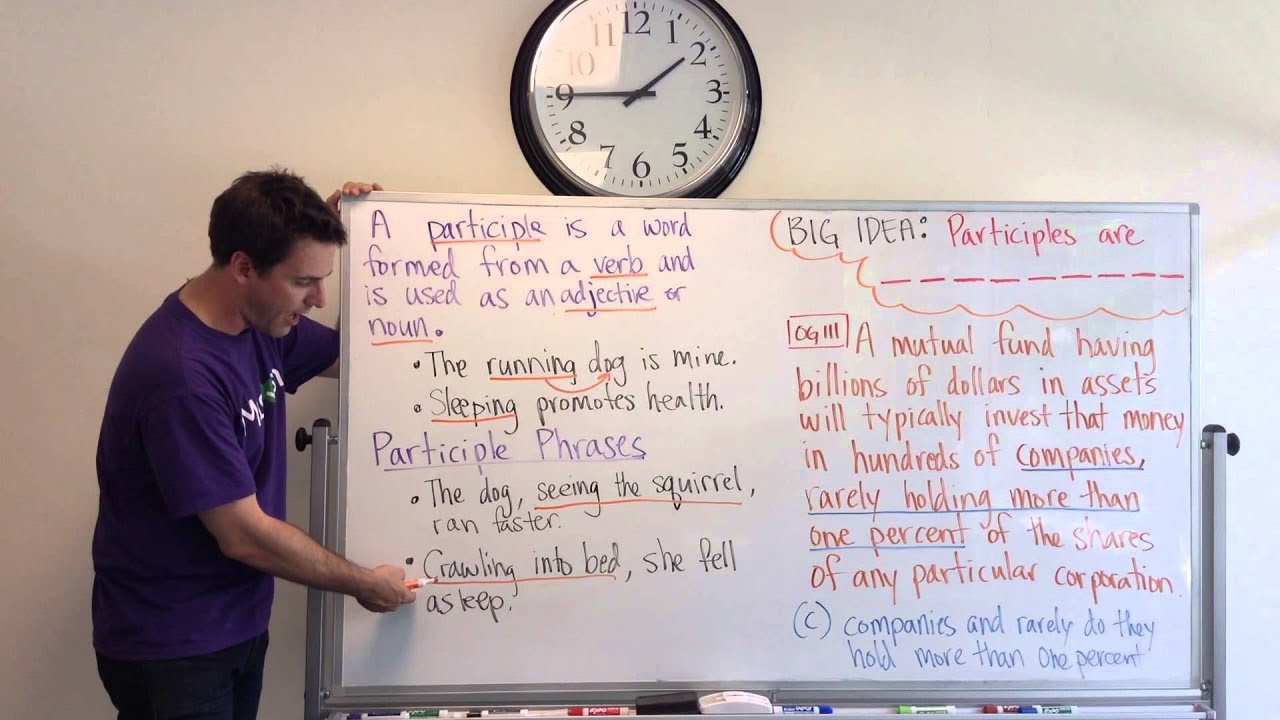 GMAT Tuesday: Grammar - Intro to Participles - YouTube