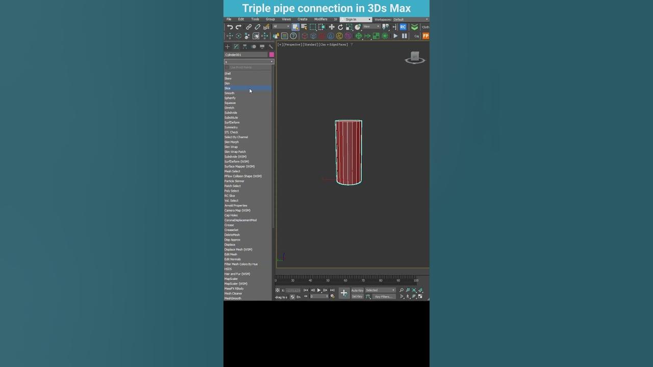 🚀 3ds Max Quick Tip: Creating a Triple Pipe Connection with Symmetry Modifier! #shorts #3dsmax ...