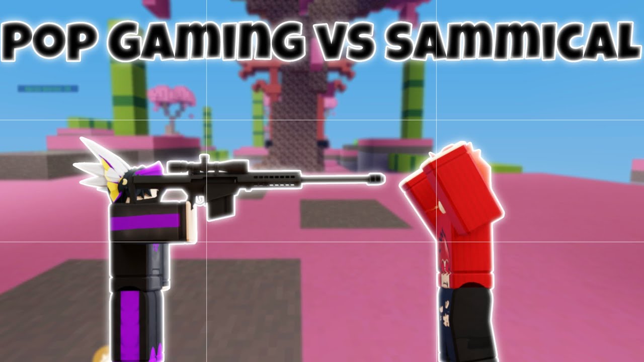 1v1ing Sammical In Roblox Bedwars Youtube